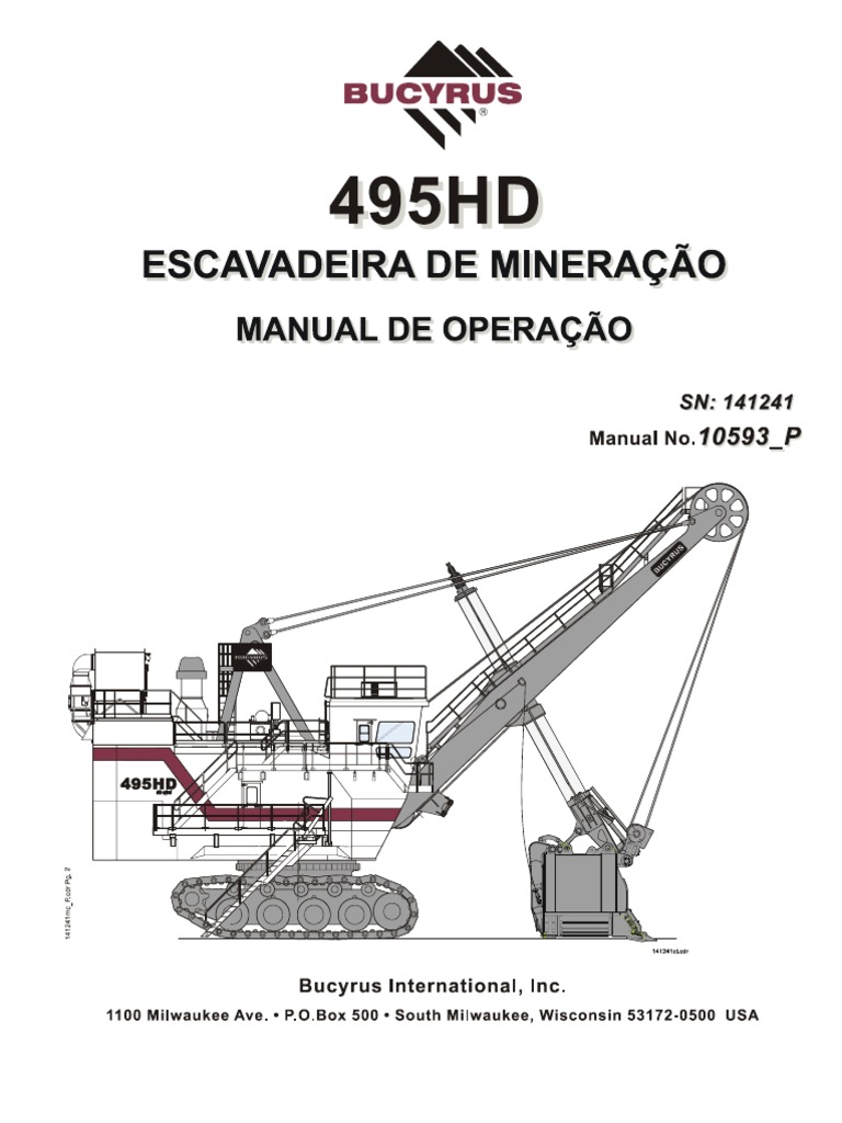 495HD - Manual de Operação | PDF | Freio | Transformador