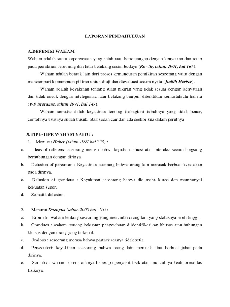 Askep Waham Agama | PDF