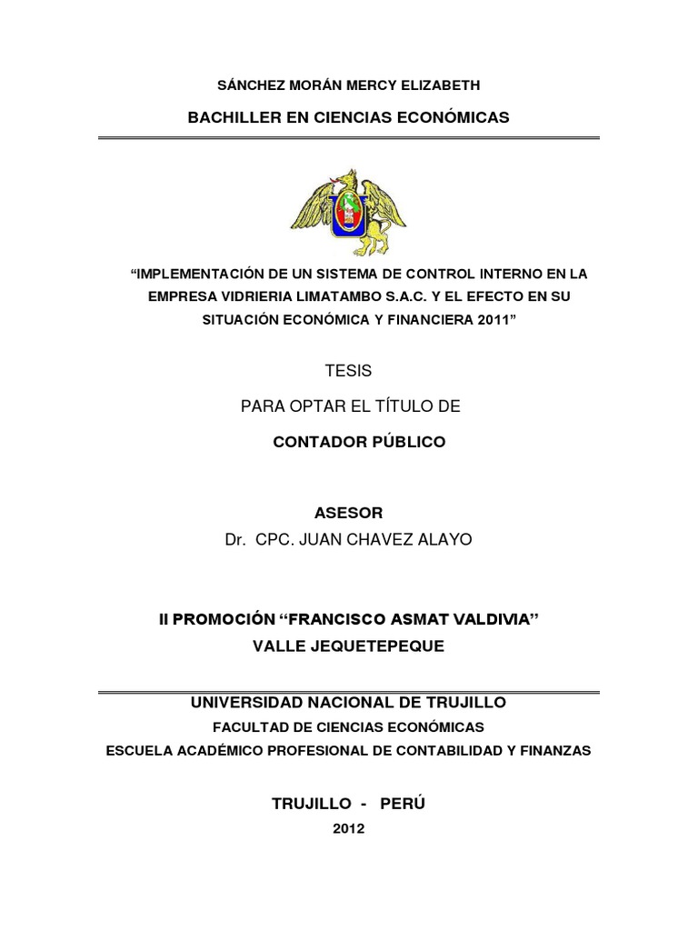 Sanchez Mercy | PDF | Contabilidad | Planificación