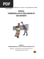 Proposal Bola Volly | PDF | Olahraga & Rekreasi | Game & Aktivitas