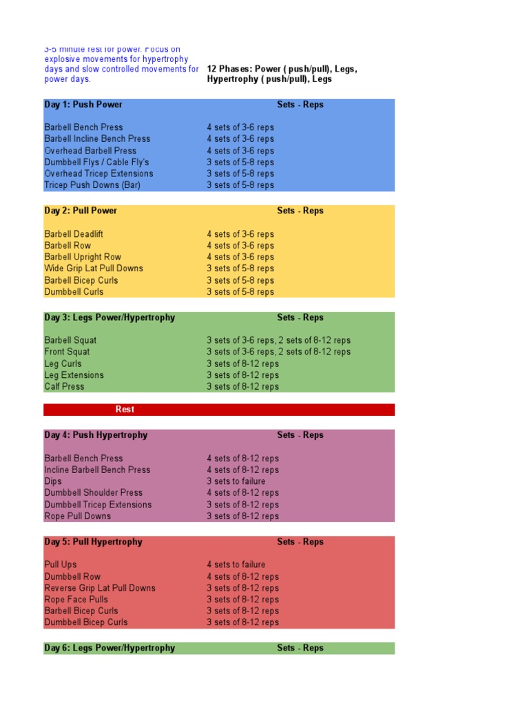 12 Weeks Program | PDF | Games Of Physical Skill | Hobbies