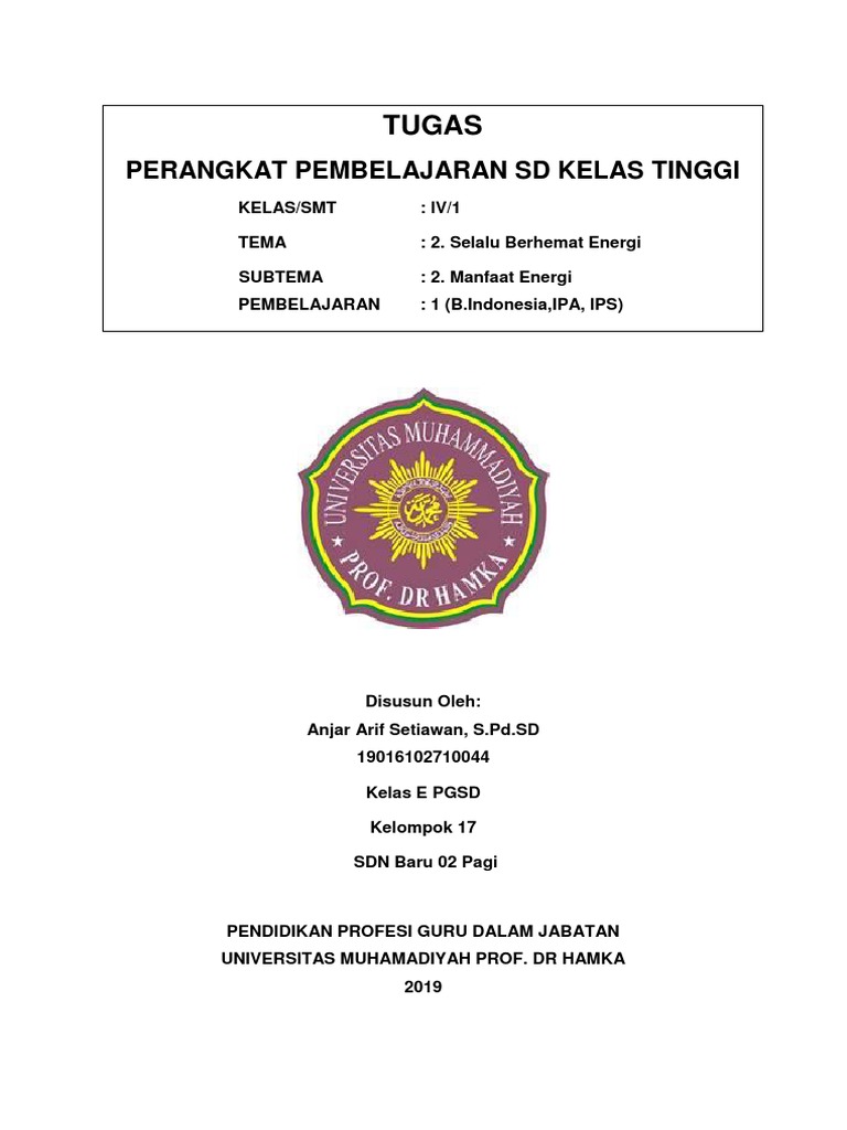 Silabus Dan RPP KELAS 4 ST2 PB1 | PDF