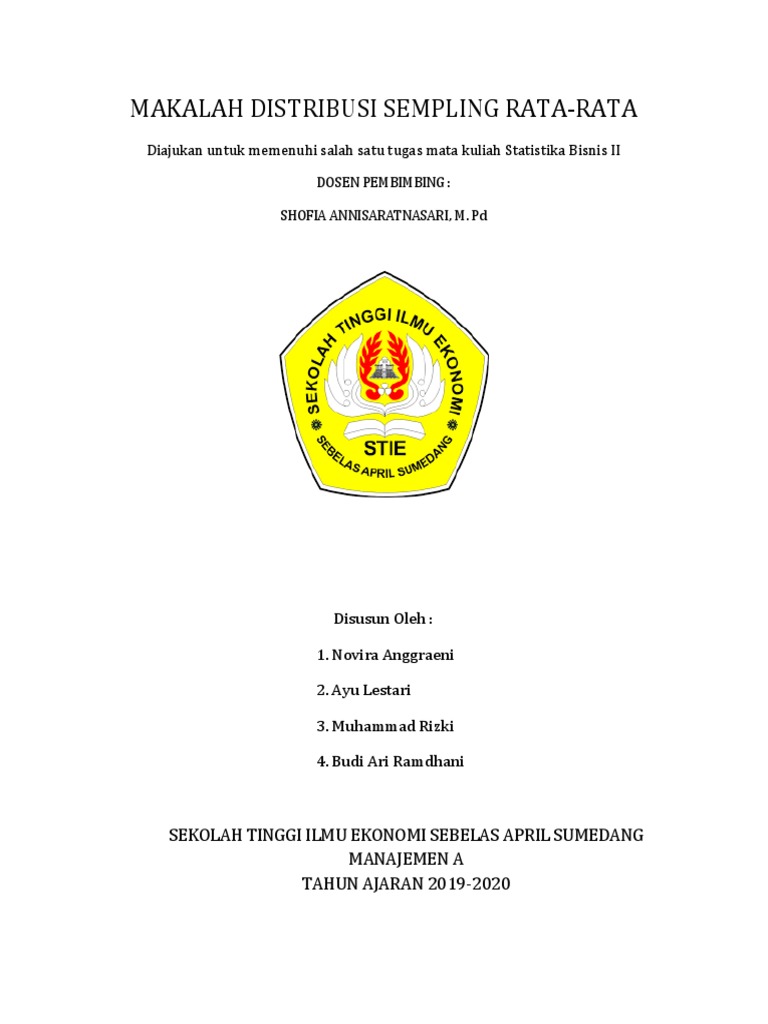 Distribusi Sampling Rata-Rata dalam Statistika | PDF