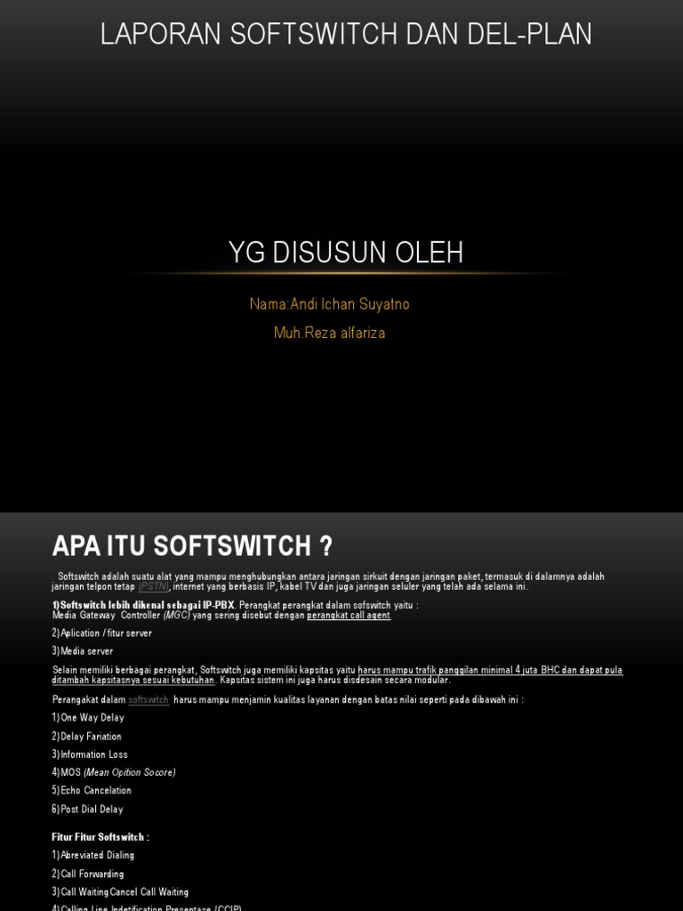 Laporan Softswitch Dan Del-Plan | PDF
