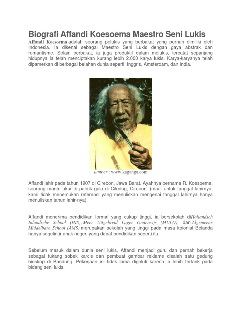 Biografi Affandi | PDF