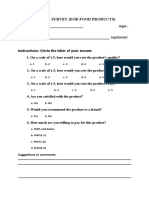 Food Taste Panel Evaluation Form 2 | PDF | Career & Growth
