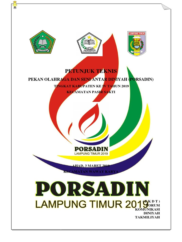 Juknis Porsadin Ke - IV Kabupaten 2019 | PDF