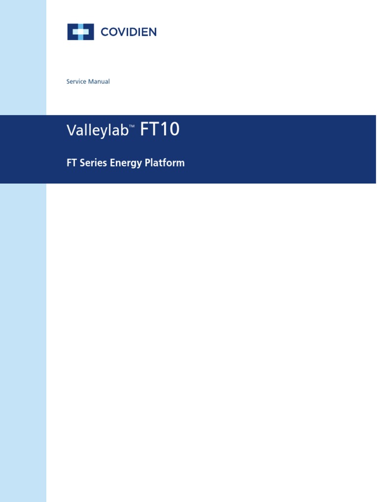 Valleylab Ft10 Energy Platform Service Manual | PDF | License ...