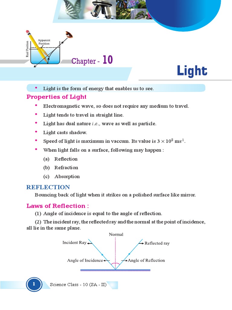Study Material Class 10 | Download Free PDF | Lens (Optics ...