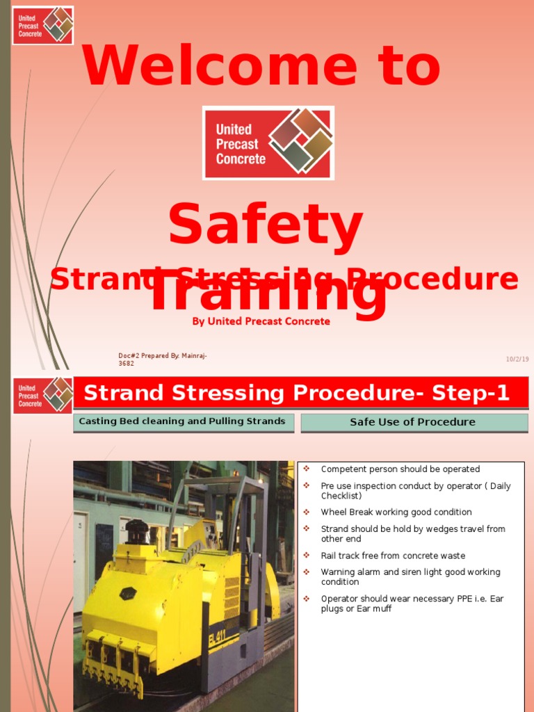 Strand Stressing Procedure | Download Free PDF | Safety | Nature