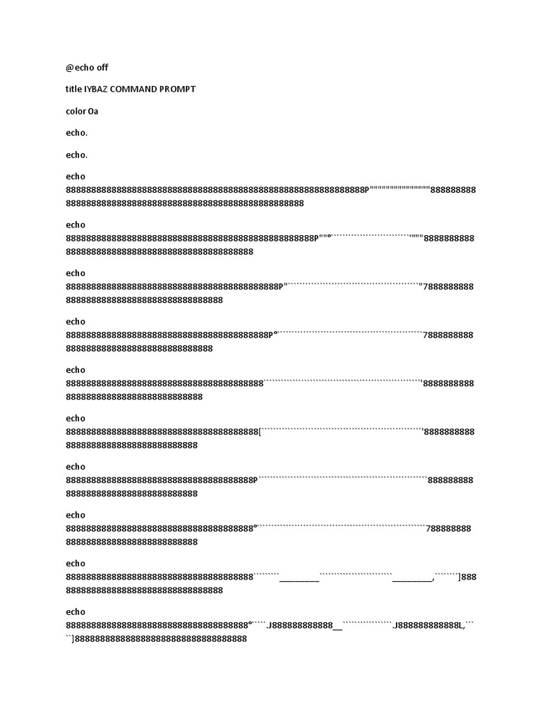 Anonymous Batch Matrix | PDF | Computer Programming