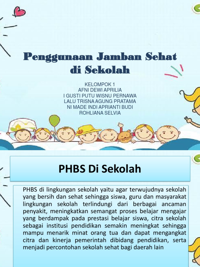 Penggunaan Jamban Sehat Di Sekolah | PDF