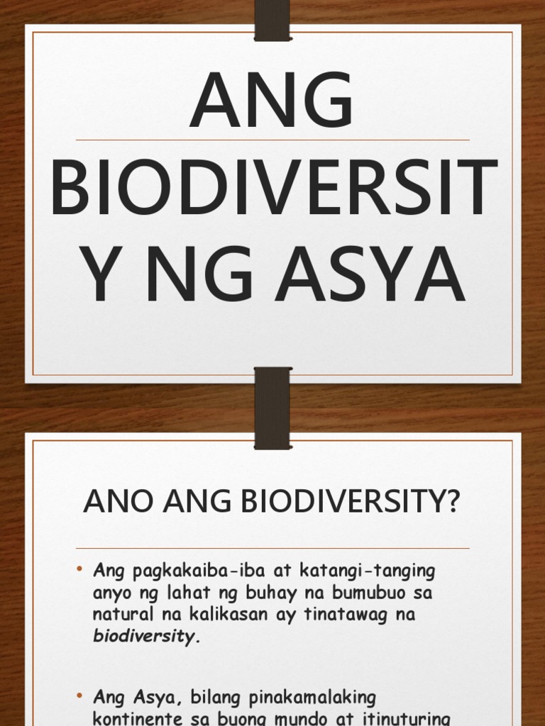 Ang Biodiversity Ng Asya