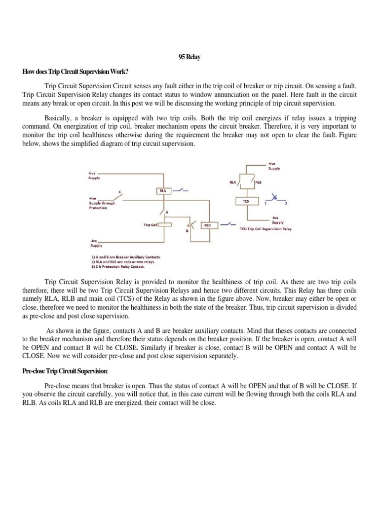 How Trip Circuit Supervision Relays Monitor Circuit Breaker Trip Coils ...