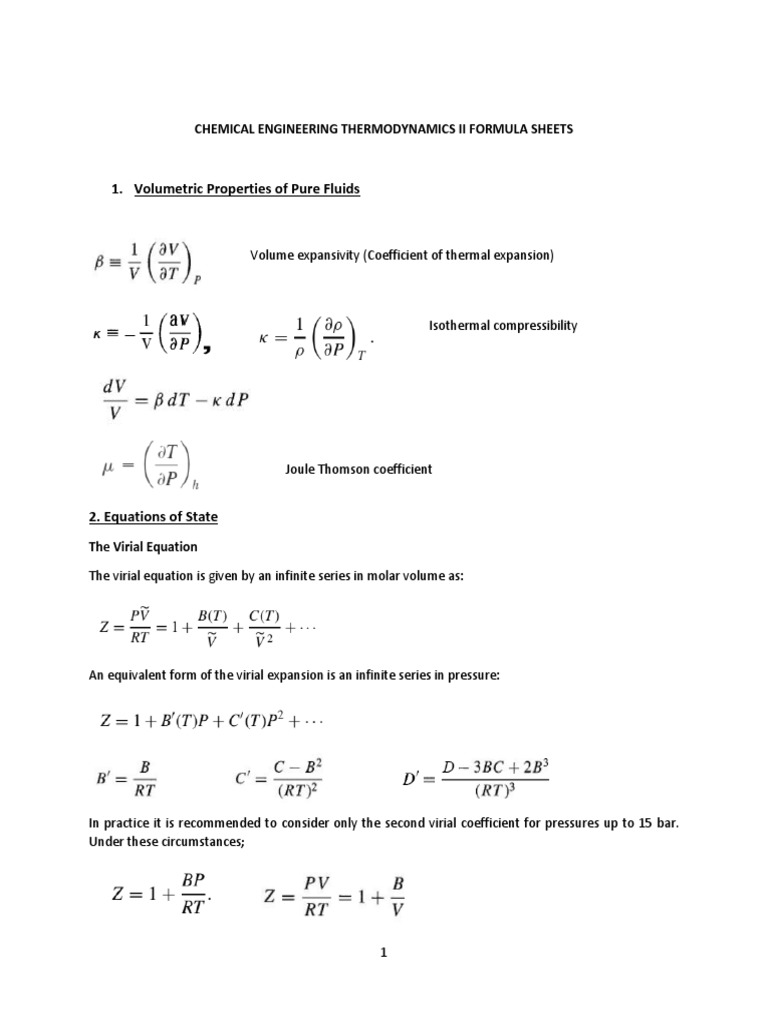 Chemical Engineering Thermodynamics II | PDF | Enthalpy | Statistical Mechanics