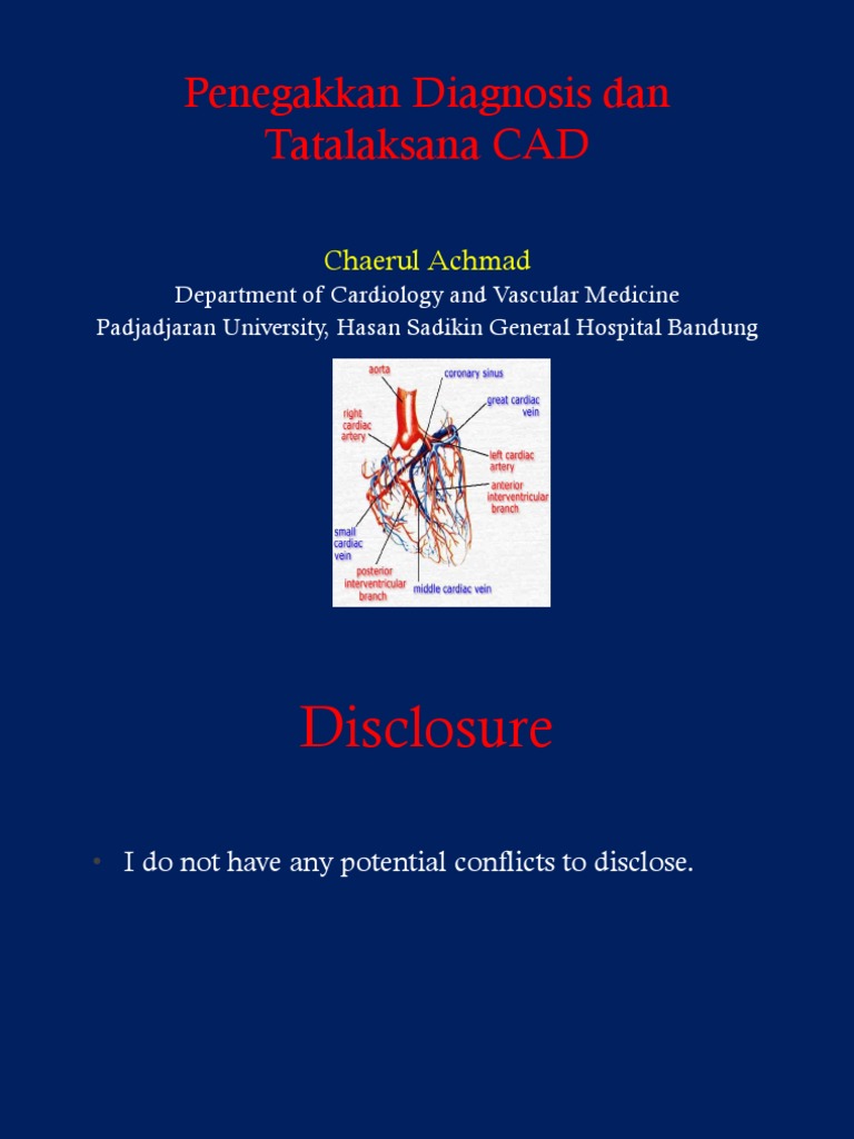 Penegakkan Diagnosis Dan Tatalaksana CAD: Chaerul Achmad | PDF | Coronary Artery Disease ...