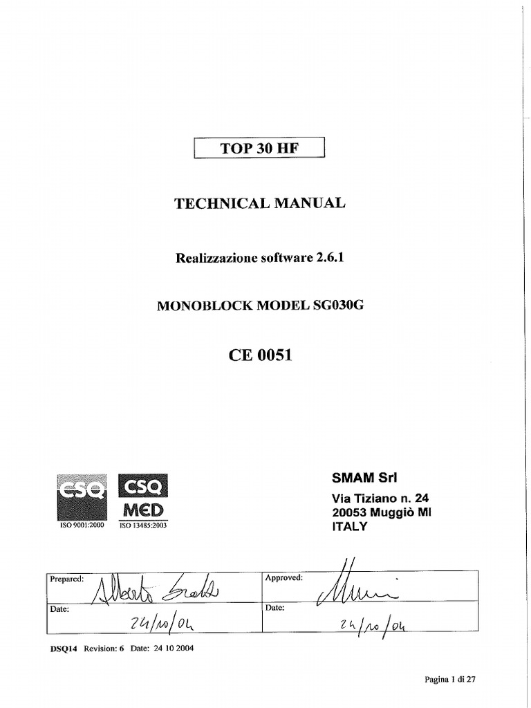 SMAM Tech Manual | PDF