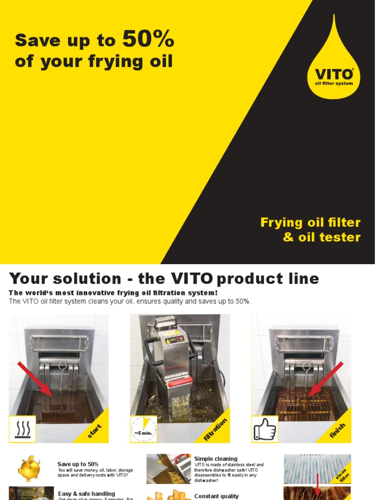 VITO Product Brochure | PDF | Dishwasher | Filtration