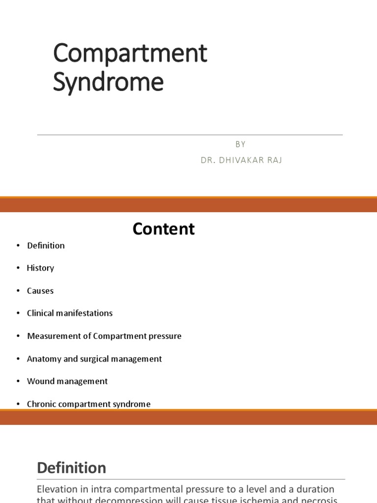 Compartment Syndrome | PDF | Musculoskeletal System | Clinical Medicine