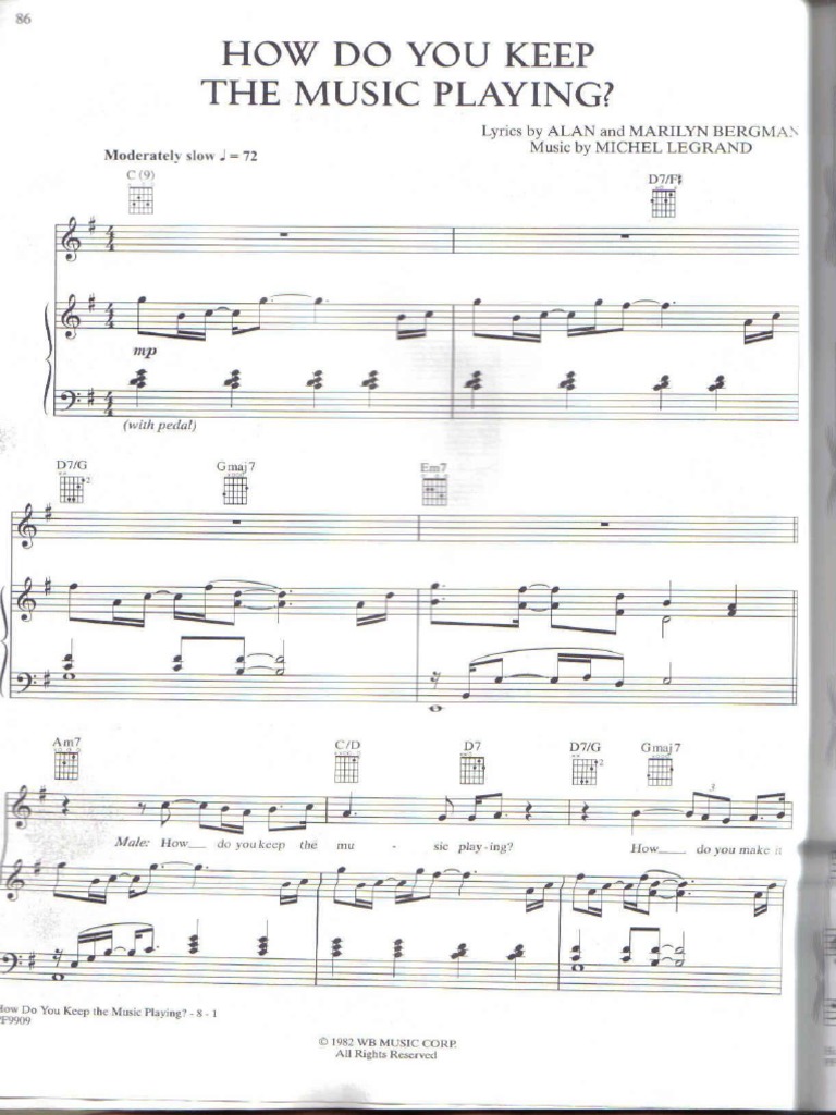How Do Yo Keep The Music Playing | PDF