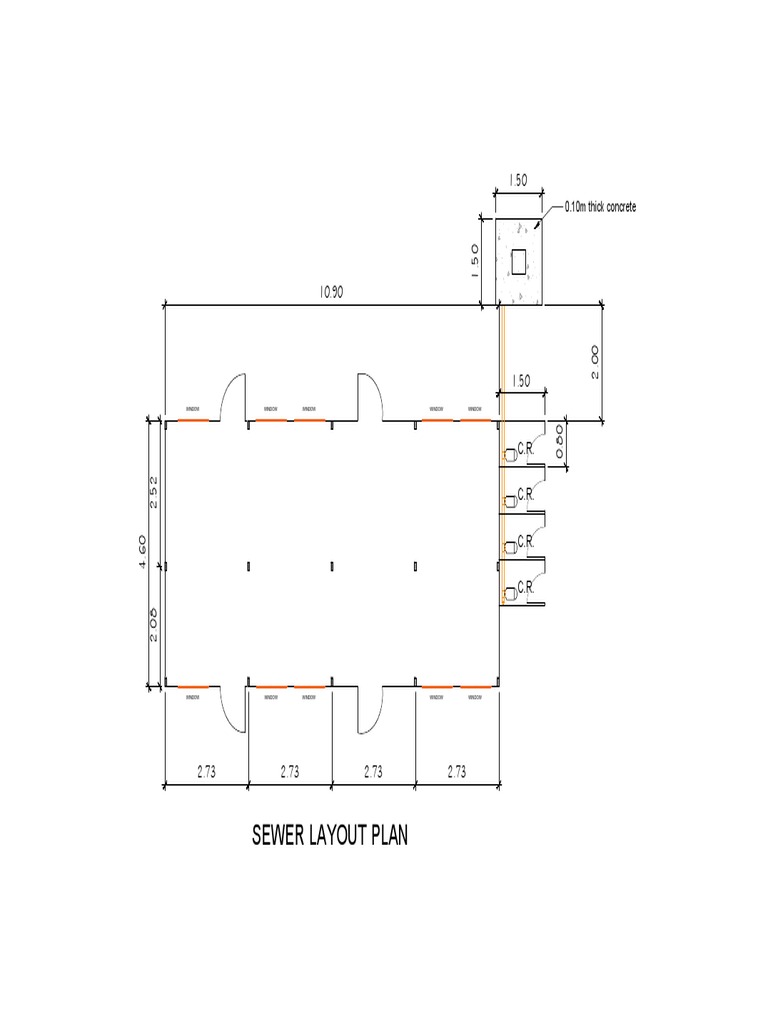 Sewer Layout Plan | PDF