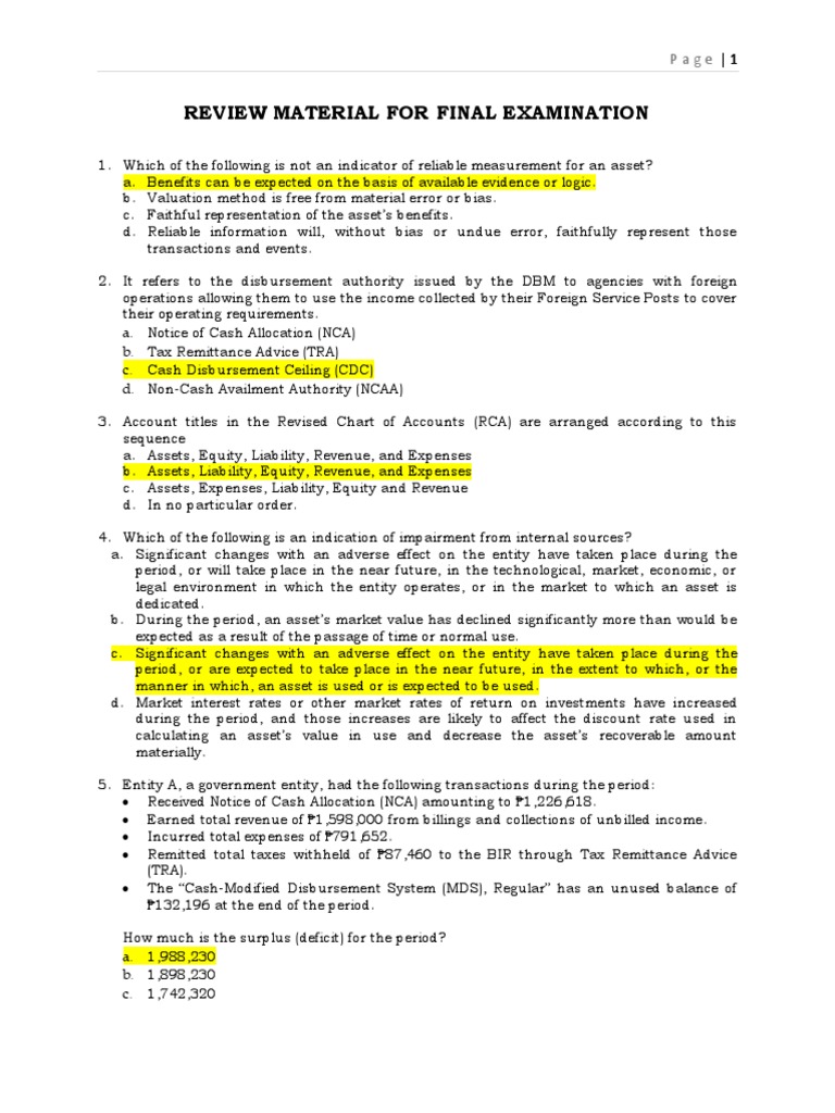 Review material for final exam | PDF | Revenue | Payroll Tax