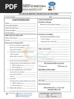LIS Change Request and LRN Form | PDF