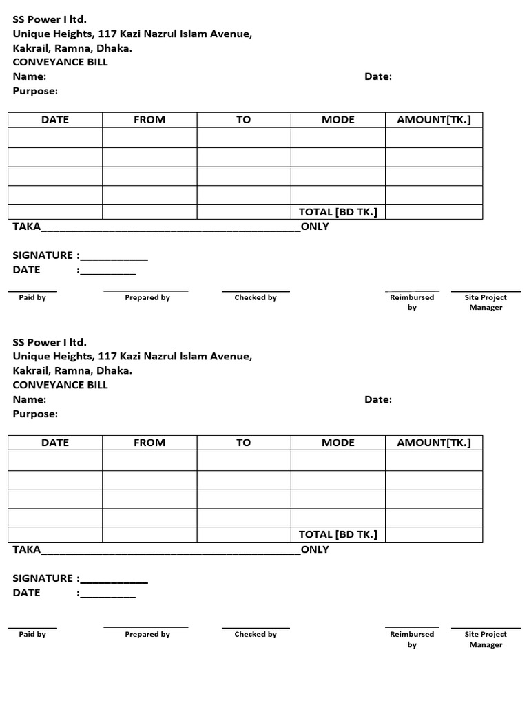 New Conveyance Bill | PDF