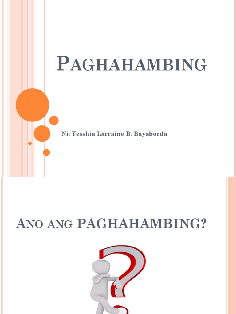 Paghahambing - Power Point