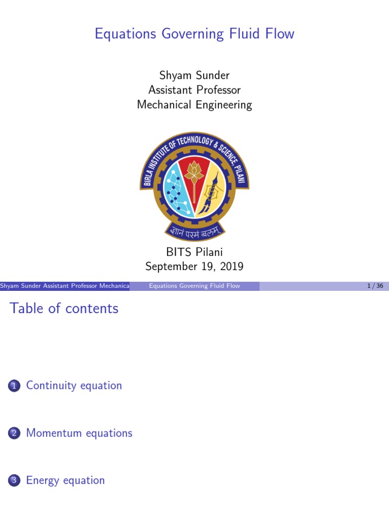 Differential Relations For Fluid Flow PDF | PDF | Fluid Dynamics | Boundary Value Problem