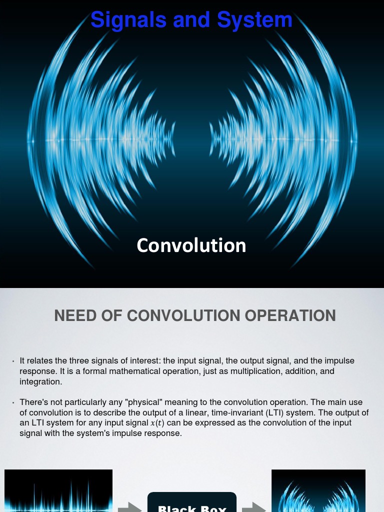 Signals and System: Convolution | PDF