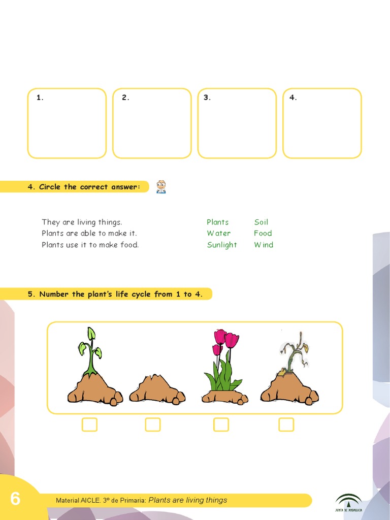Plants Are Living Things Pag 6 | PDF | Science & Mathematics