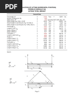 Lifting Lug Design Calculation Sheet | PDF | Bending | Stress (Mechanics)