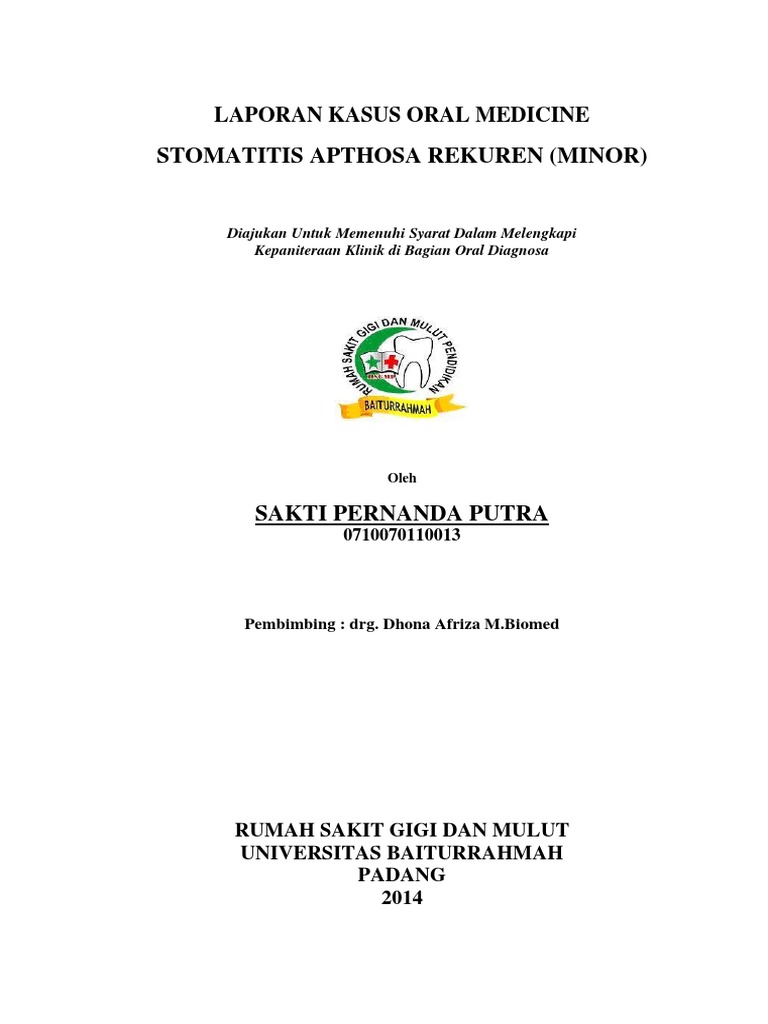 Ulkus Traumatikus | PDF