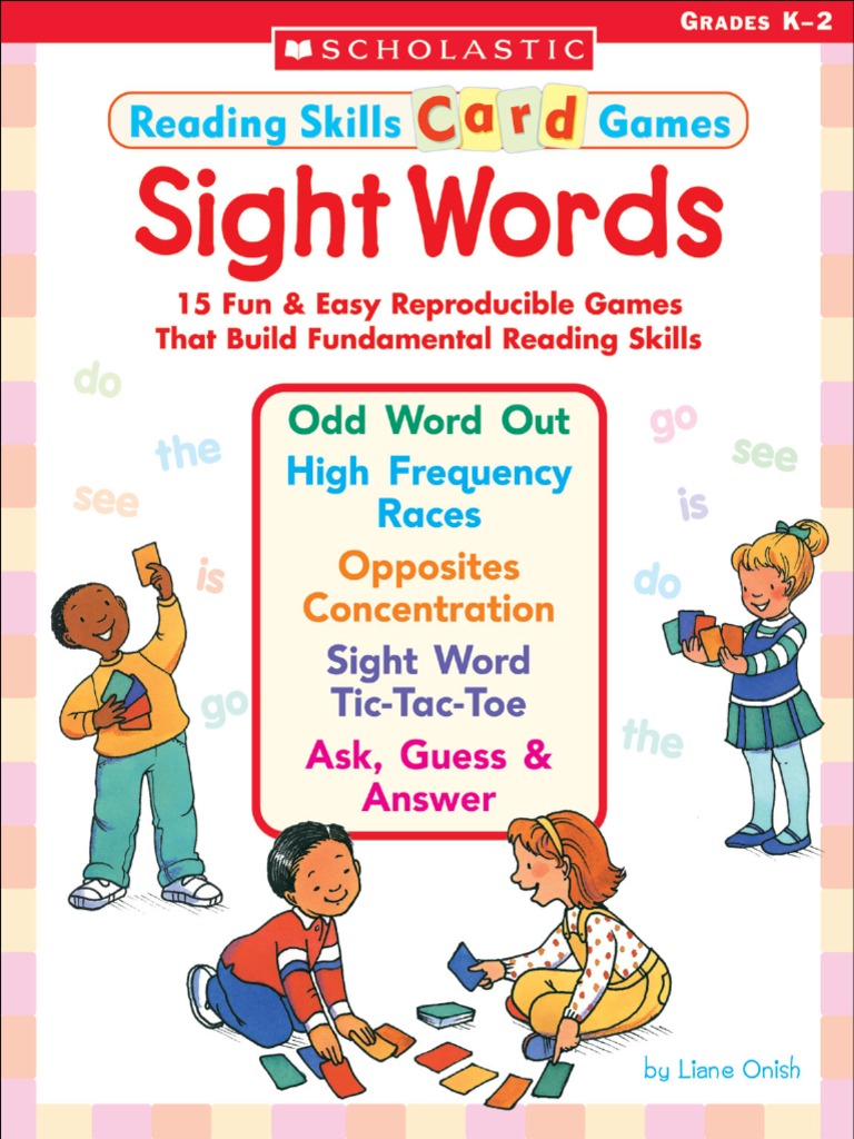 Card Games For Sight Words - K-2 Newson 39 S LC PDF | PDF | Scissors