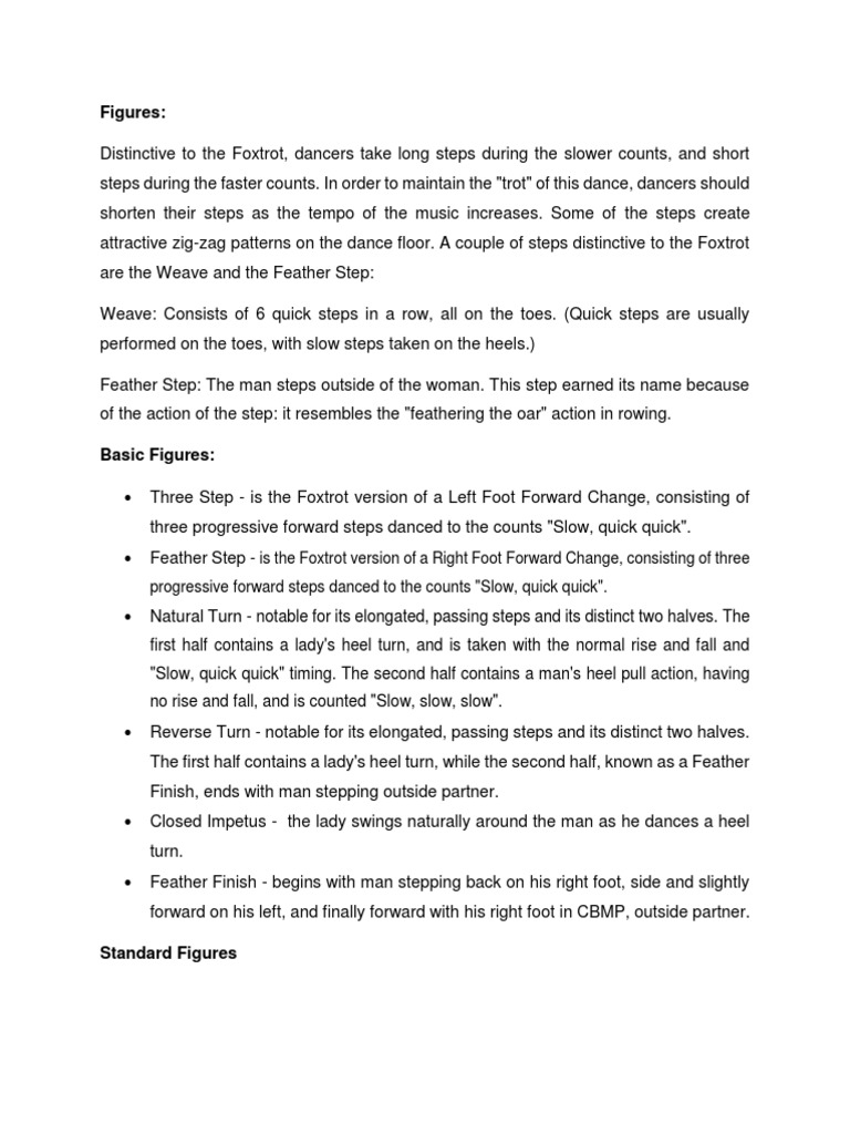 Figures | PDF | Dances | Social Dance