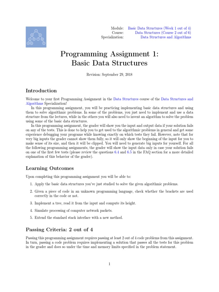 Data Structures Programming Assignment Pdf Time Complexity Queue Abstract Data Type 