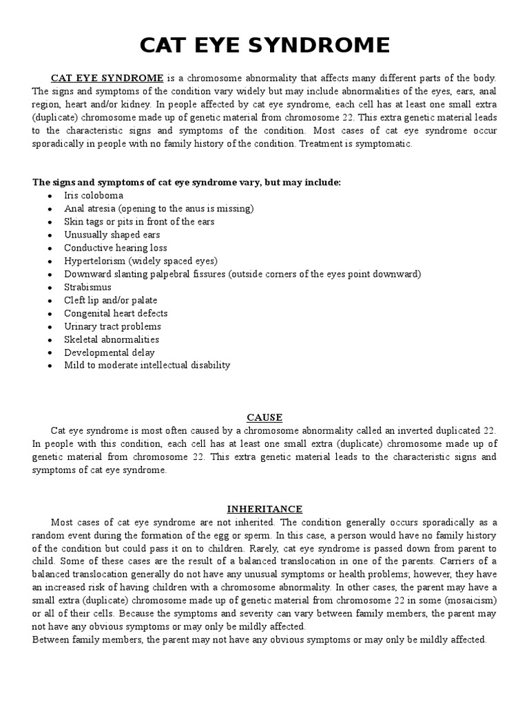 A Comprehensive Overview of the Multisystem Genetic Disorder Known as ...