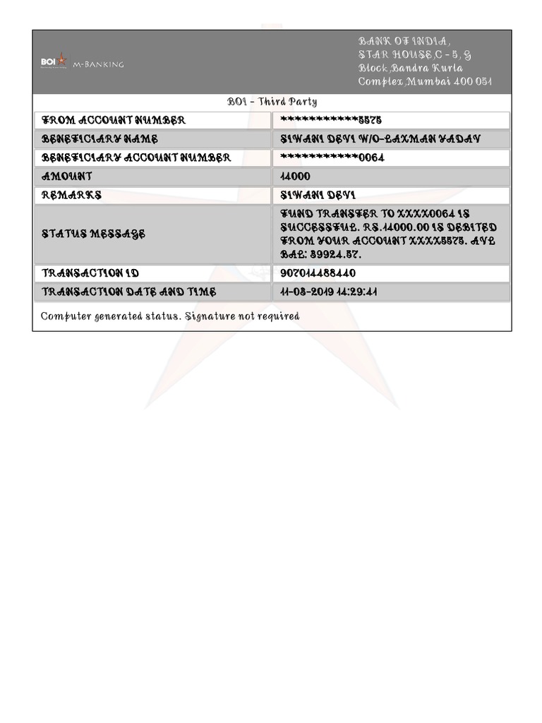 Bank of India, Star House, C - 5, G Block, Bandra Kurla Complex, Mumbai ...