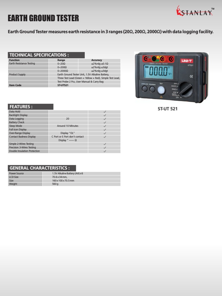 Digital Earth Ground Testing | PDF
