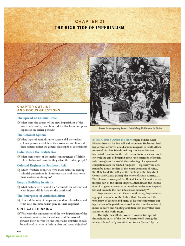 Chapter 21 Imperialism | PDF | Colonialism | Imperialism
