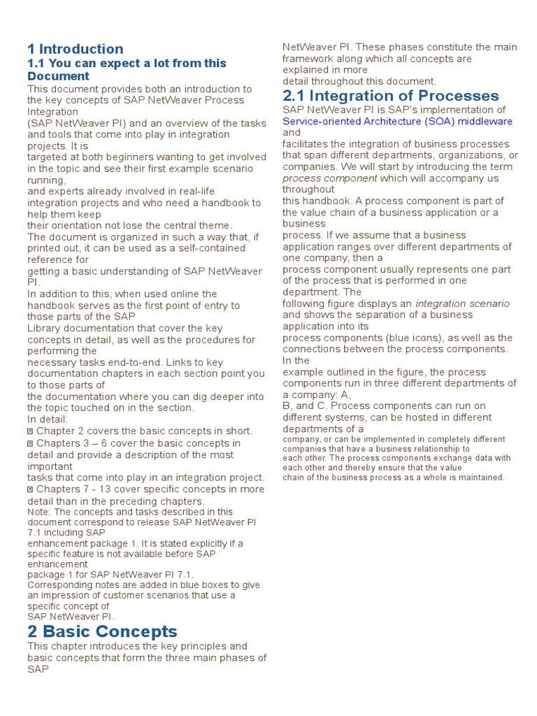 2.1 Integration of Processes: 2 Basic Concepts | PDF | Business Process ...
