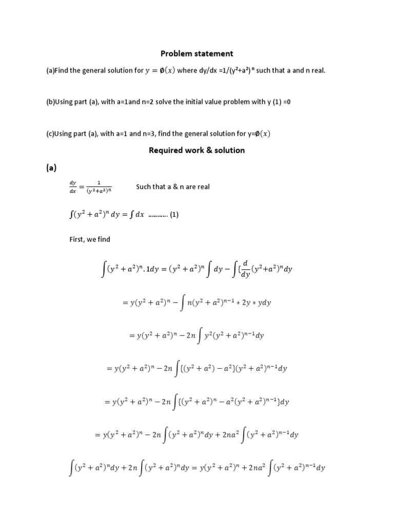 Problem Statement | PDF | Theoretical Physics | Equations