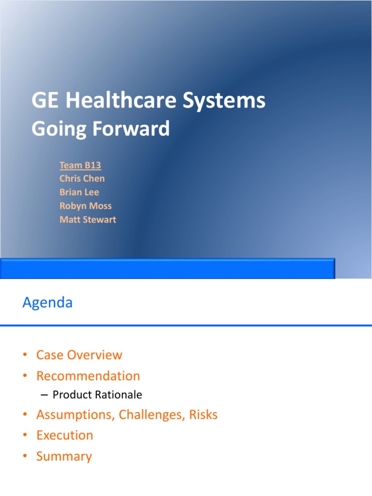 GE Healthcare's Strategic Product Recommendations | PDF | Swot Analysis ...
