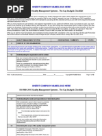 AS9100 Rev D Internal Audit Checklist | PDF | Quality Management System ...