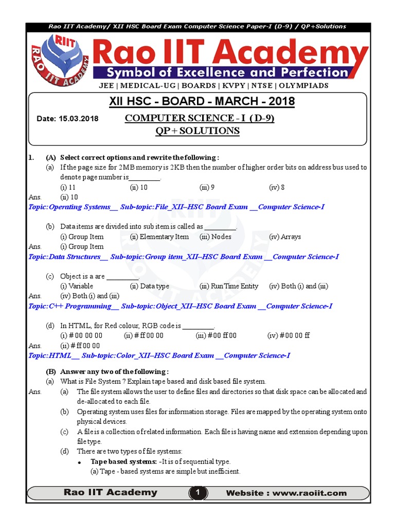 Board Paper Pattern | PDF | Graphical User Interfaces | Menu (Computing)