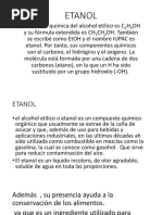 Etanol Estructura de Lewis | PDF | Enlace covalente | Electrón