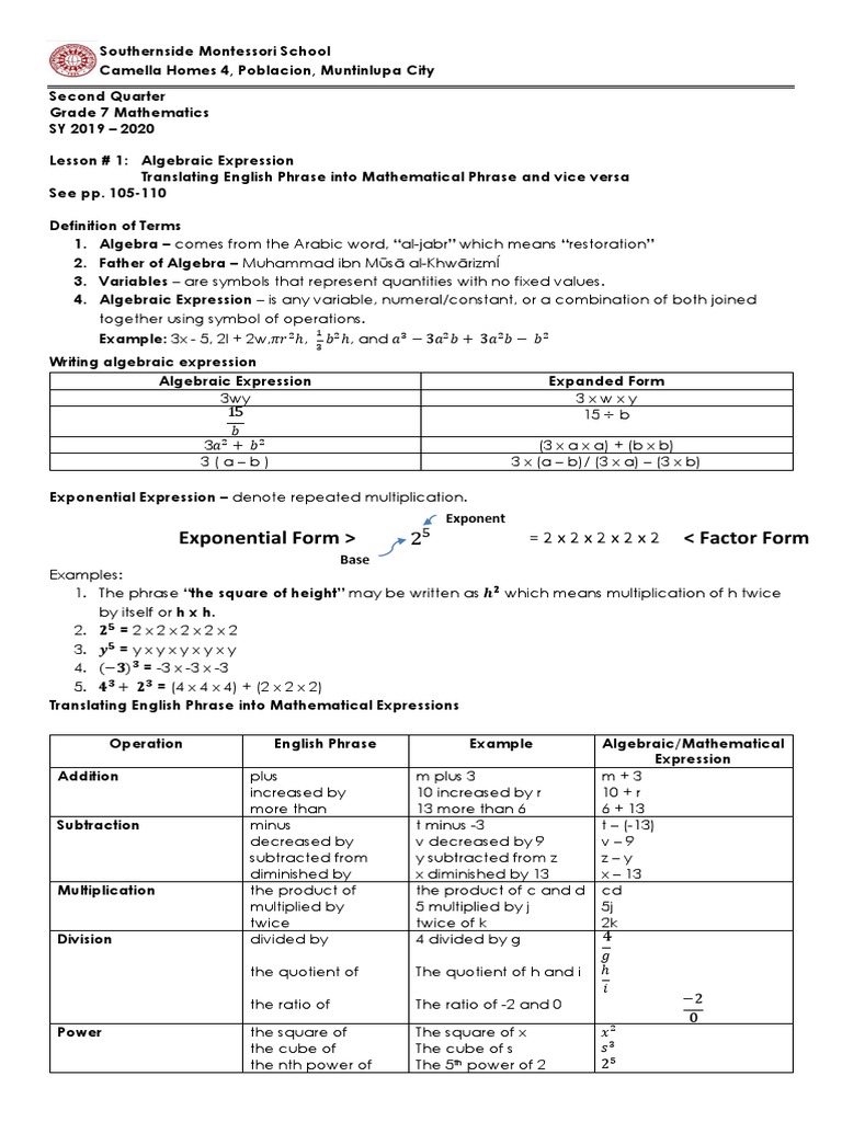 Exponential Form Factor Form: 2 X 2 X 2 X 2 X 2 | PDF | Algebra ...