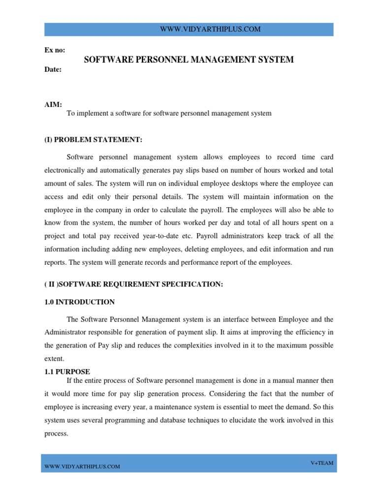 Software Personnel Management System - F | PDF | Component Object Model ...