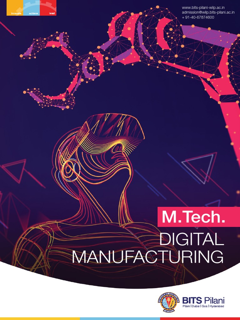 M.Tech in Digital Manufacturing Program | PDF | Internet Of Things ...
